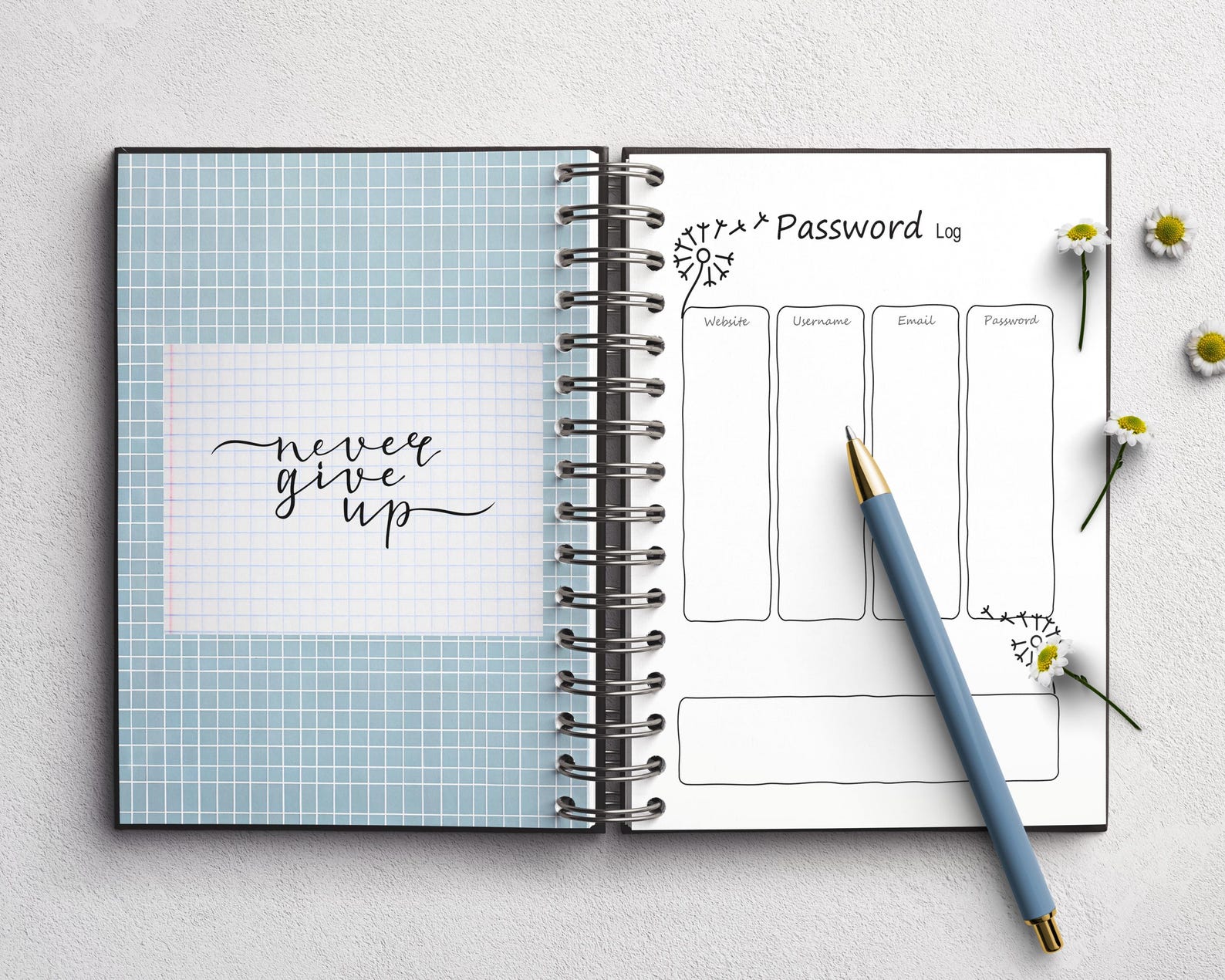 Printable Password Tracker: Happy Planner Inserts (digital Download) - Etsy