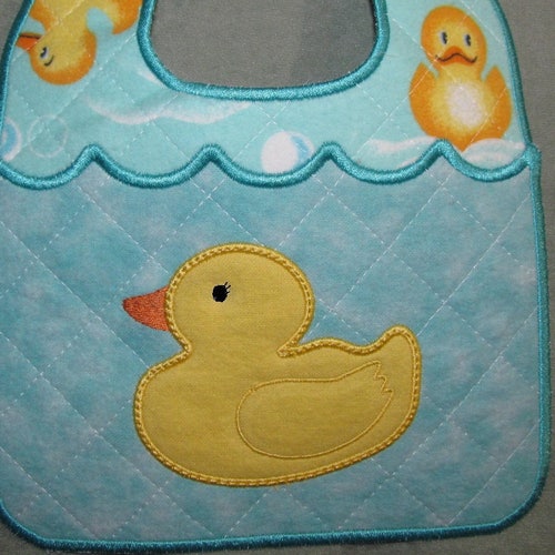 ITH in the Hoop Baby Bib Digital Embroidery Design - Etsy