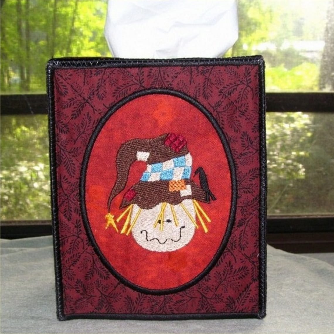 Machine Embroidery Design-in the Hoop-tissue Box Cover-happy | Etsy