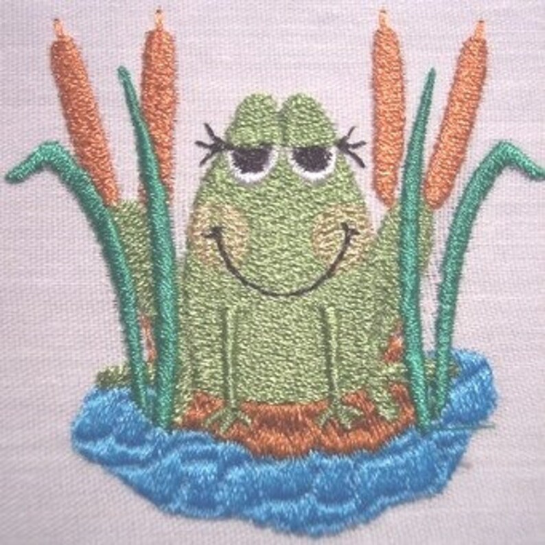 Machine Embroidery Design-primsy Frog-02 Includes 3 Sizes - Etsy