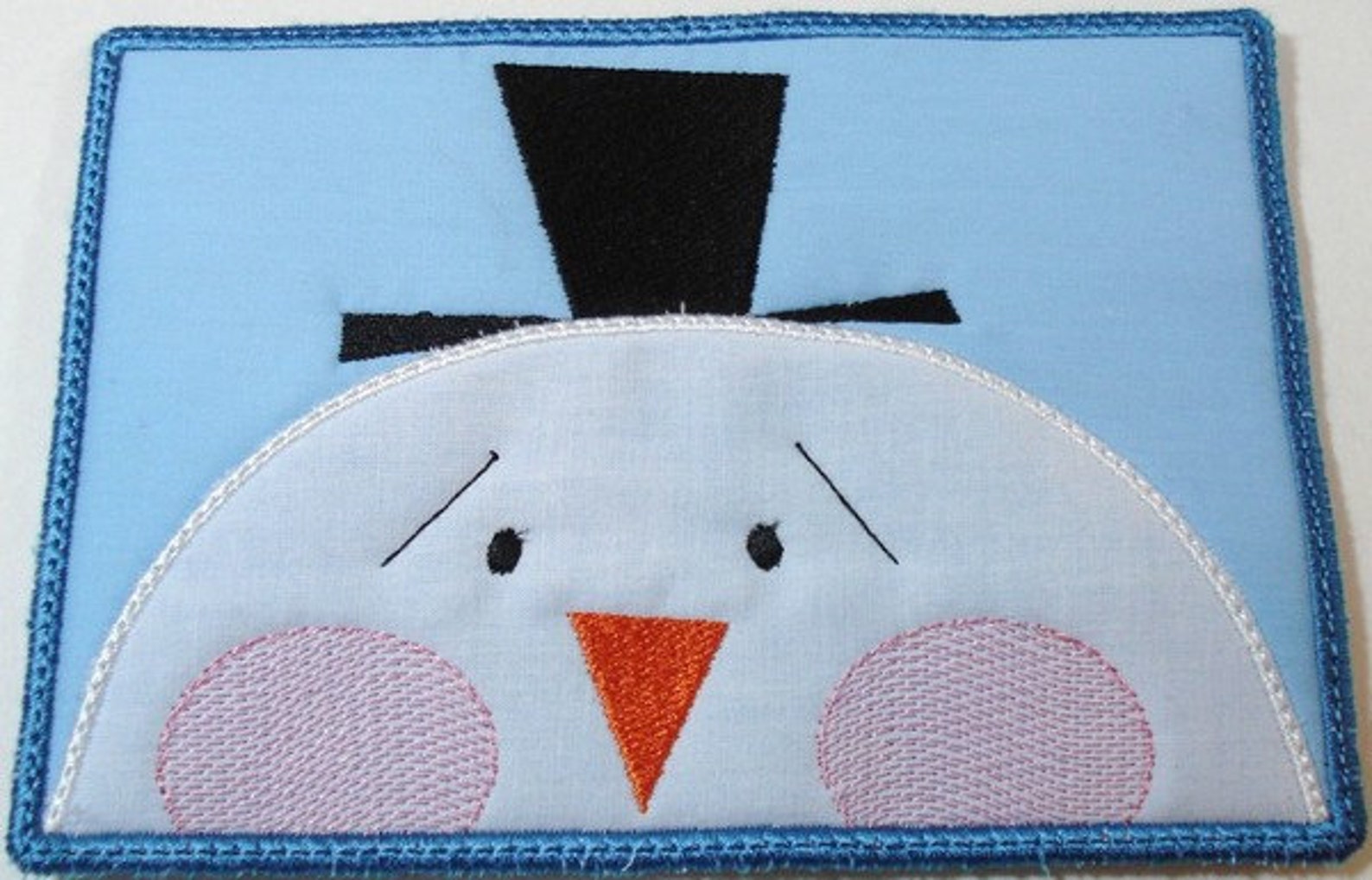 Machine Embroidery Design-ith-mug Rug-applique Snowman 4 With - Etsy
