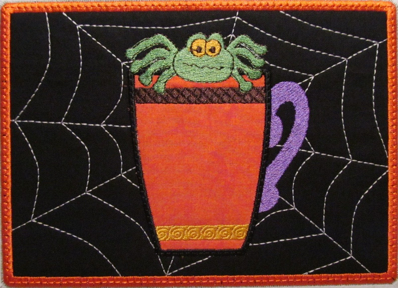 Machine Embroidery Design-ith-mug Rug-applique' Coffee Cup - Etsy