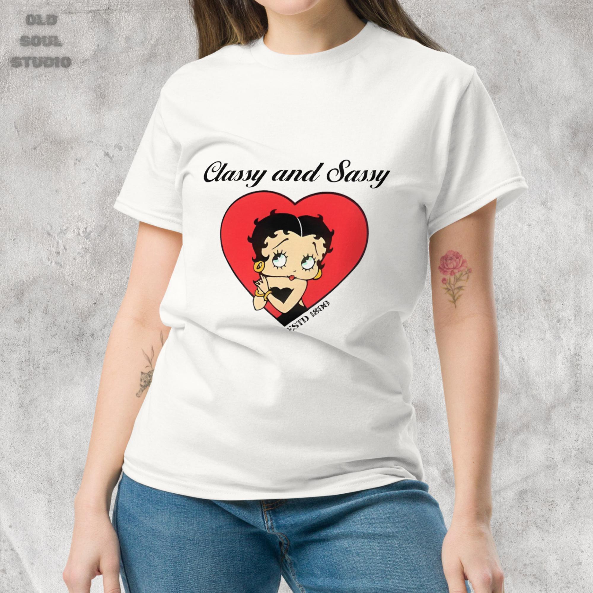 Betty Boop T-shirt, Classy and Sassy Shirt, Vintage Graphic Tee, Retro ...