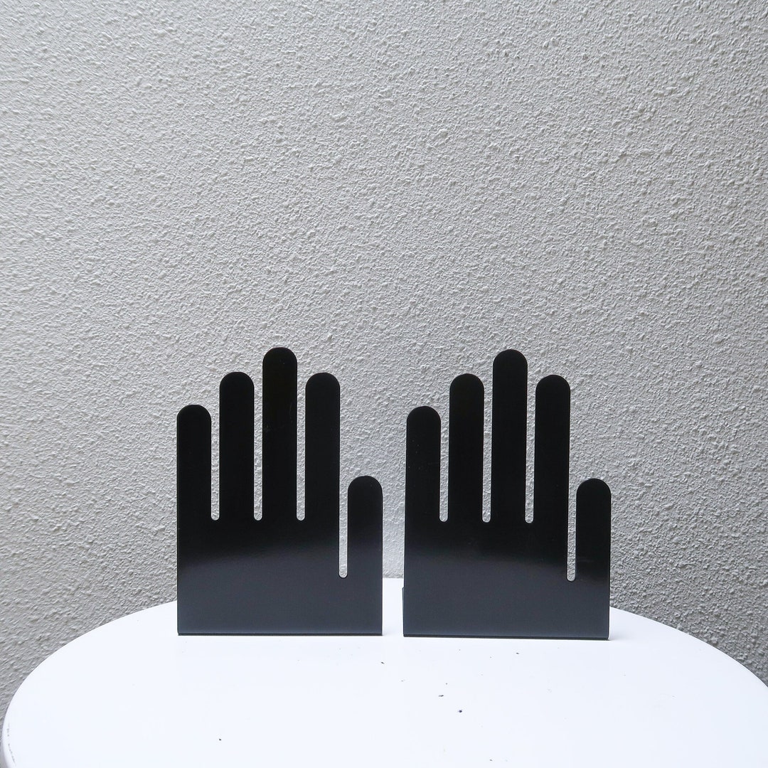 Vintage 60s Pop Art Metal Hand Book Ends by Spectrum - Etsy