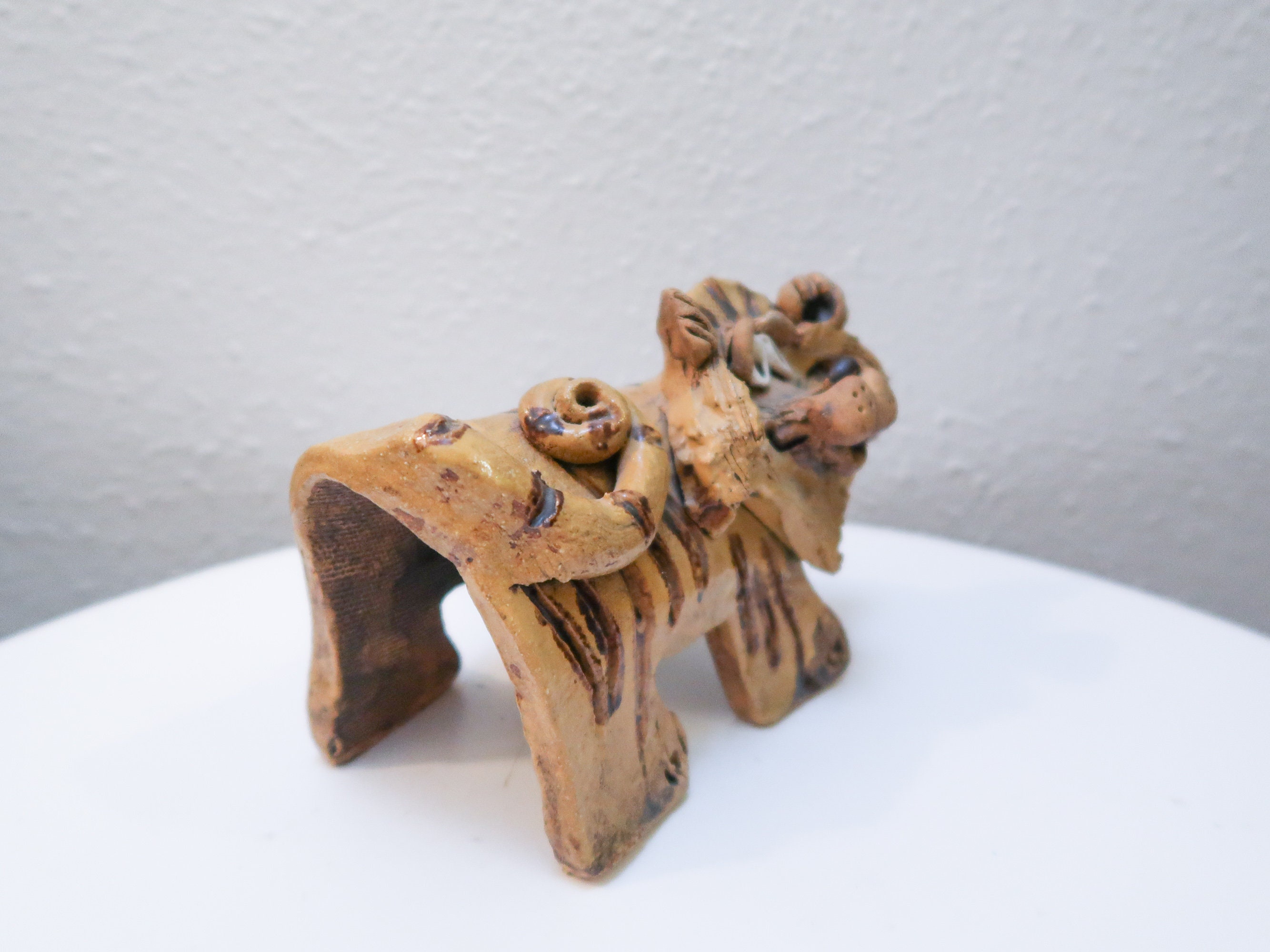 Vintage 70s Ceramic Tiger Studio Pottery by Max Hindt | Etsy