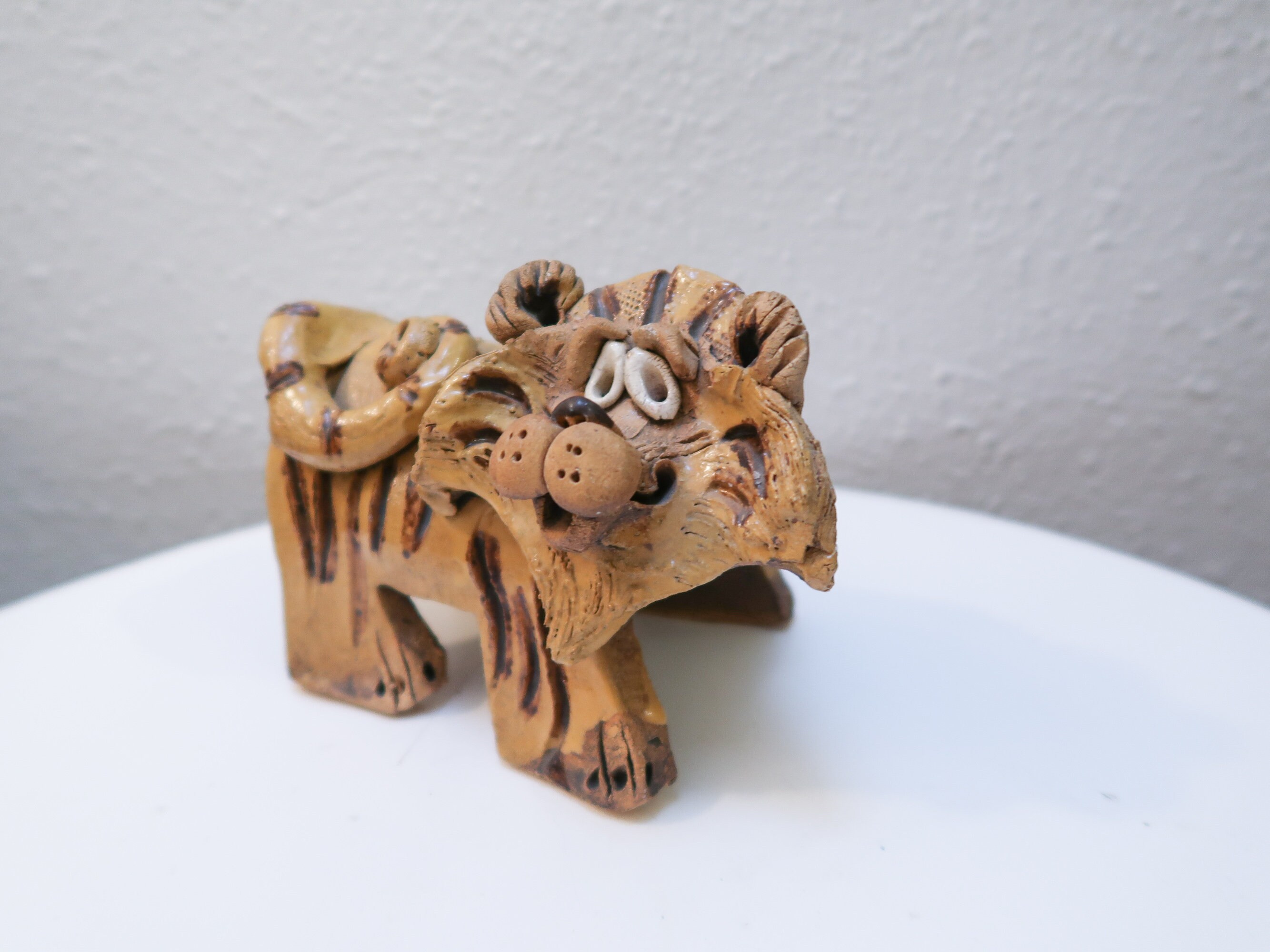 Vintage 70s Ceramic Tiger Studio Pottery by Max Hindt - Etsy
