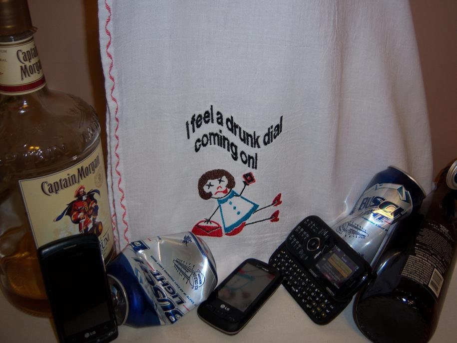 I Feel A Drunk Dial Coming on Dish Towel - Etsy