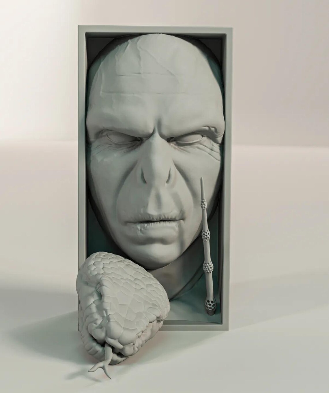 Harry Potters Lord Voldemort - Book Nook/wall Hanging - Etsy