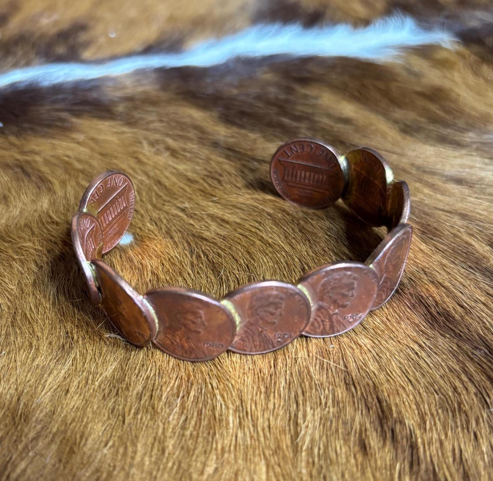 Penny Cuff, 100% Solid Copper, Made From Pennies Before 1981. You Will ...