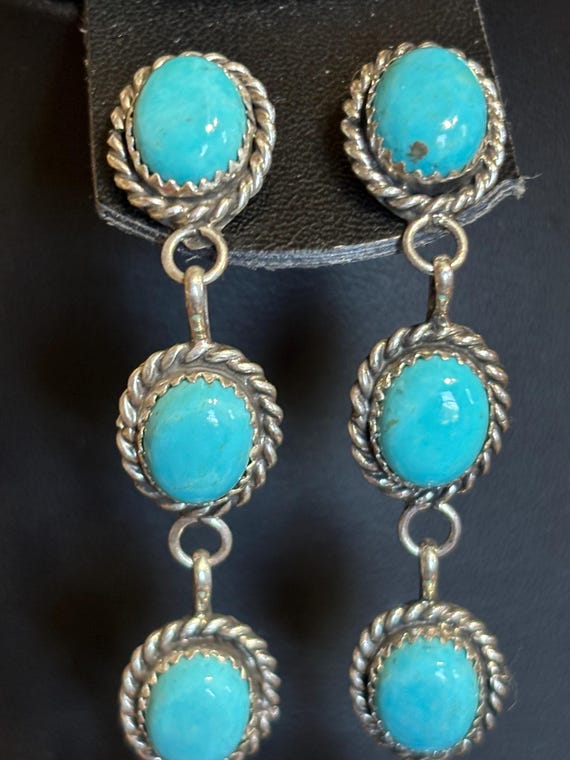 Native American Made signed B. Unique Big handmade e… - Gem