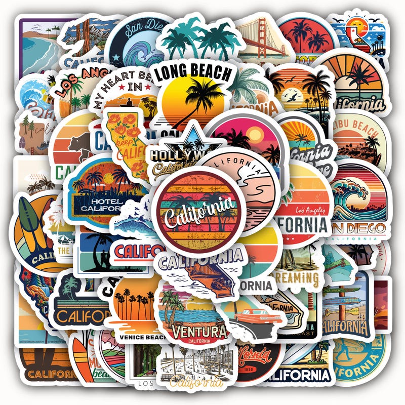 California Stickers - Etsy