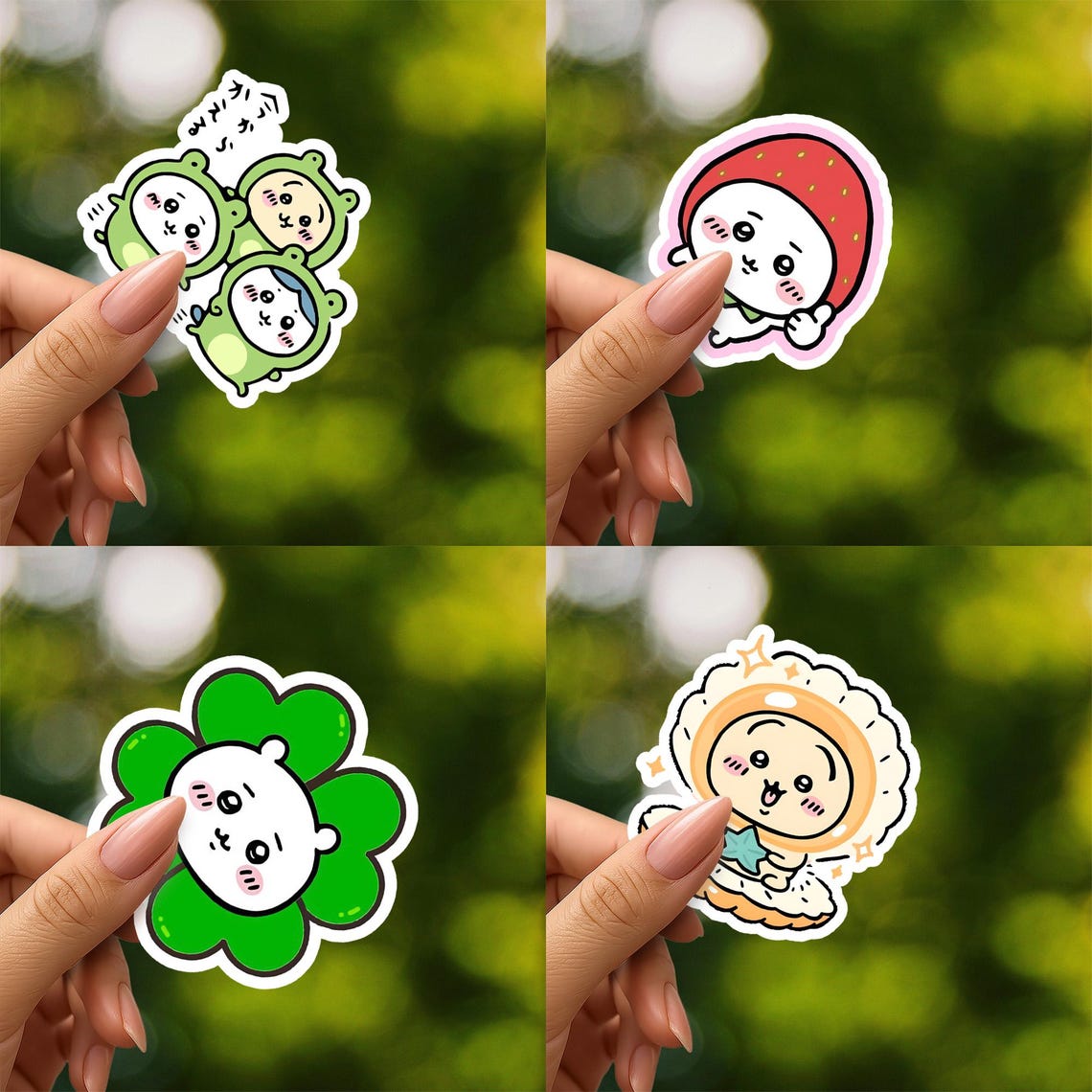 Chiikawa Stickers Sheet | Kawaii Animal Vinyl Decals 40 Piece - Etsy