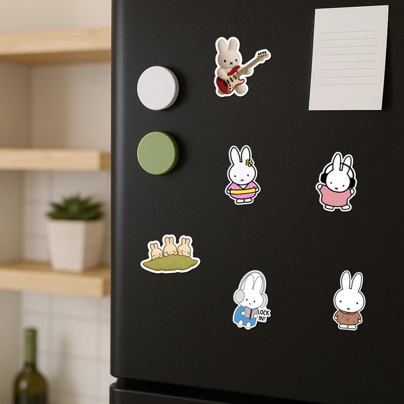 Miffy Stickers Sheet | Minimal Bunny Vinyl Decals for Kids, Laptop 40 ...