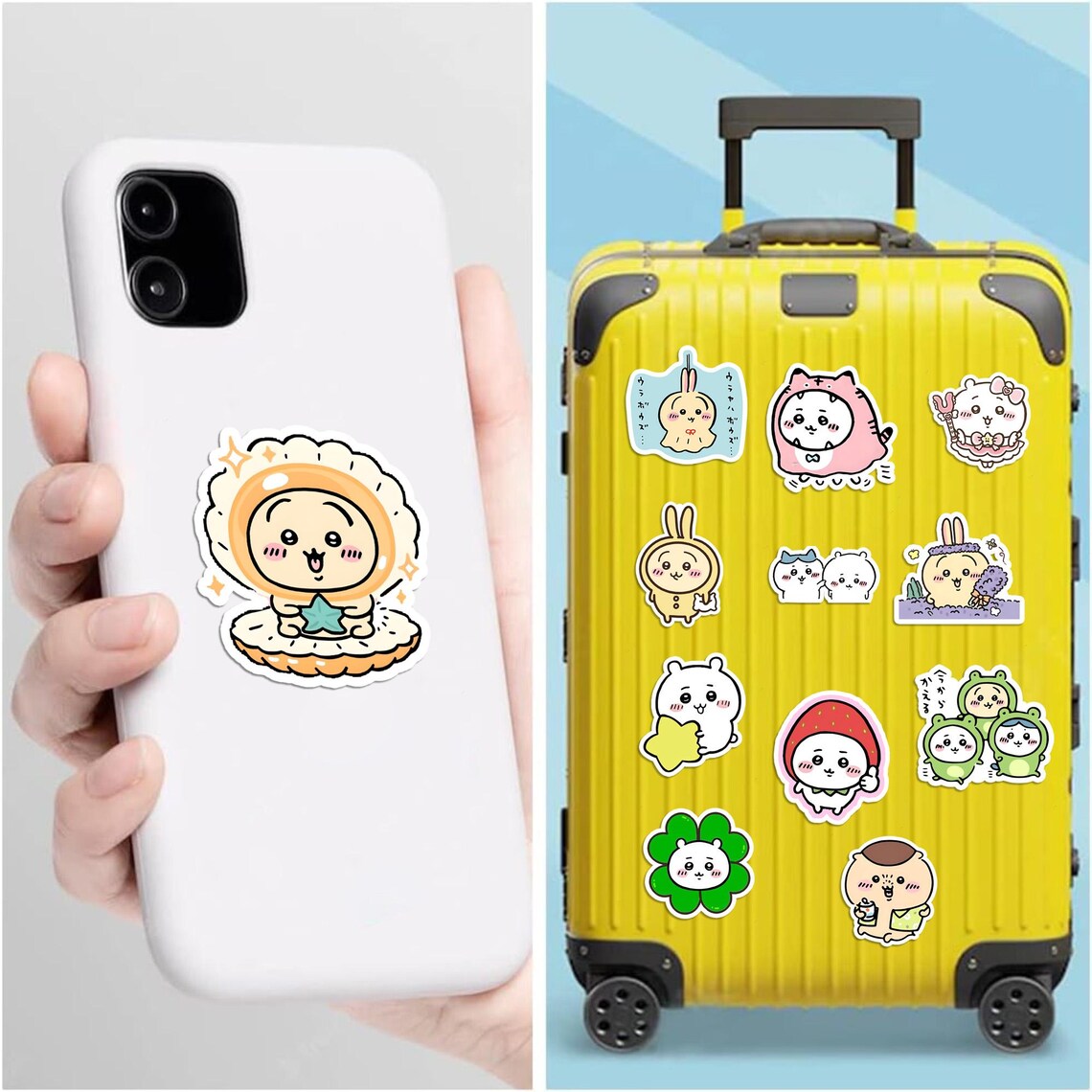 Chiikawa Stickers Sheet | Kawaii Animal Vinyl Decals 40 Piece - Etsy