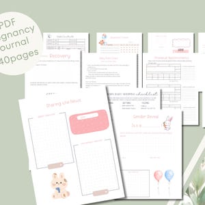 Pink Pregnancy Journal Pregnancy Planner - Maternity Journal, Pregnancy ...