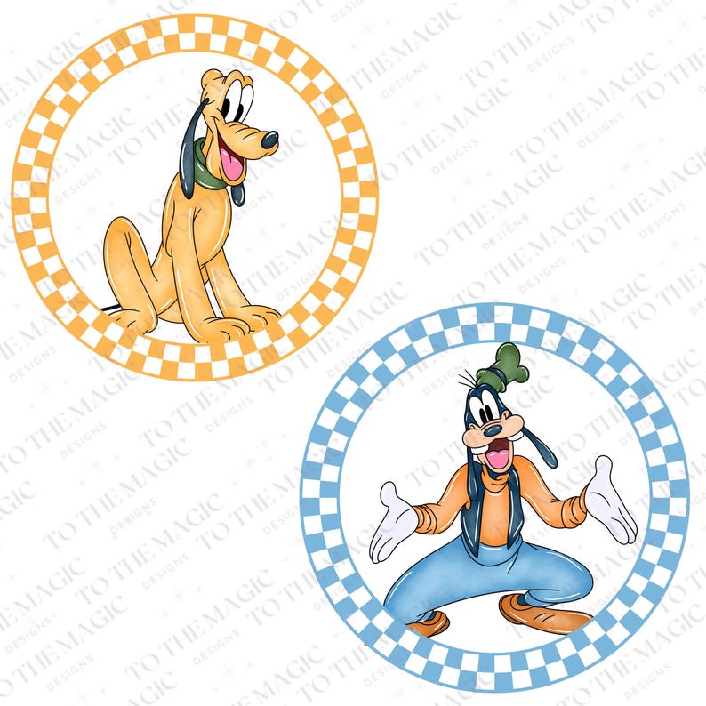 Pluto PNG Clipart, Goofy Clipart, Digital Download for Family Trip ...