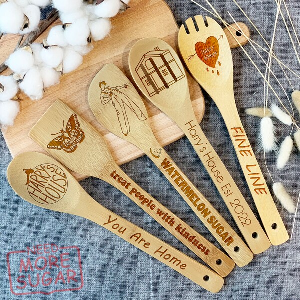 Bamboo Spoons - Etsy