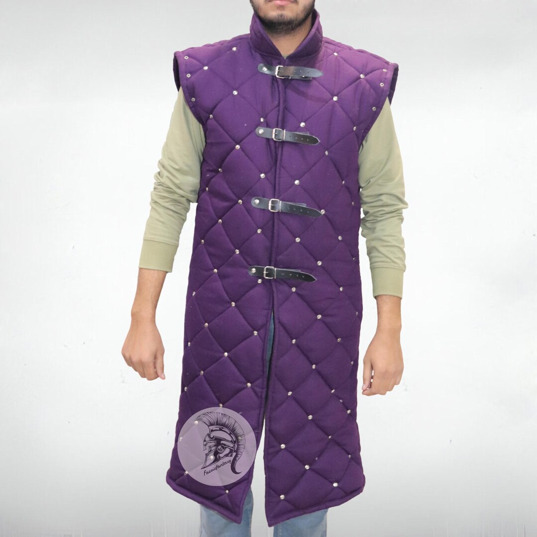 Sleeveless Padded Armor Doublet | Sleeveless Padded Gambeson Doublet ...