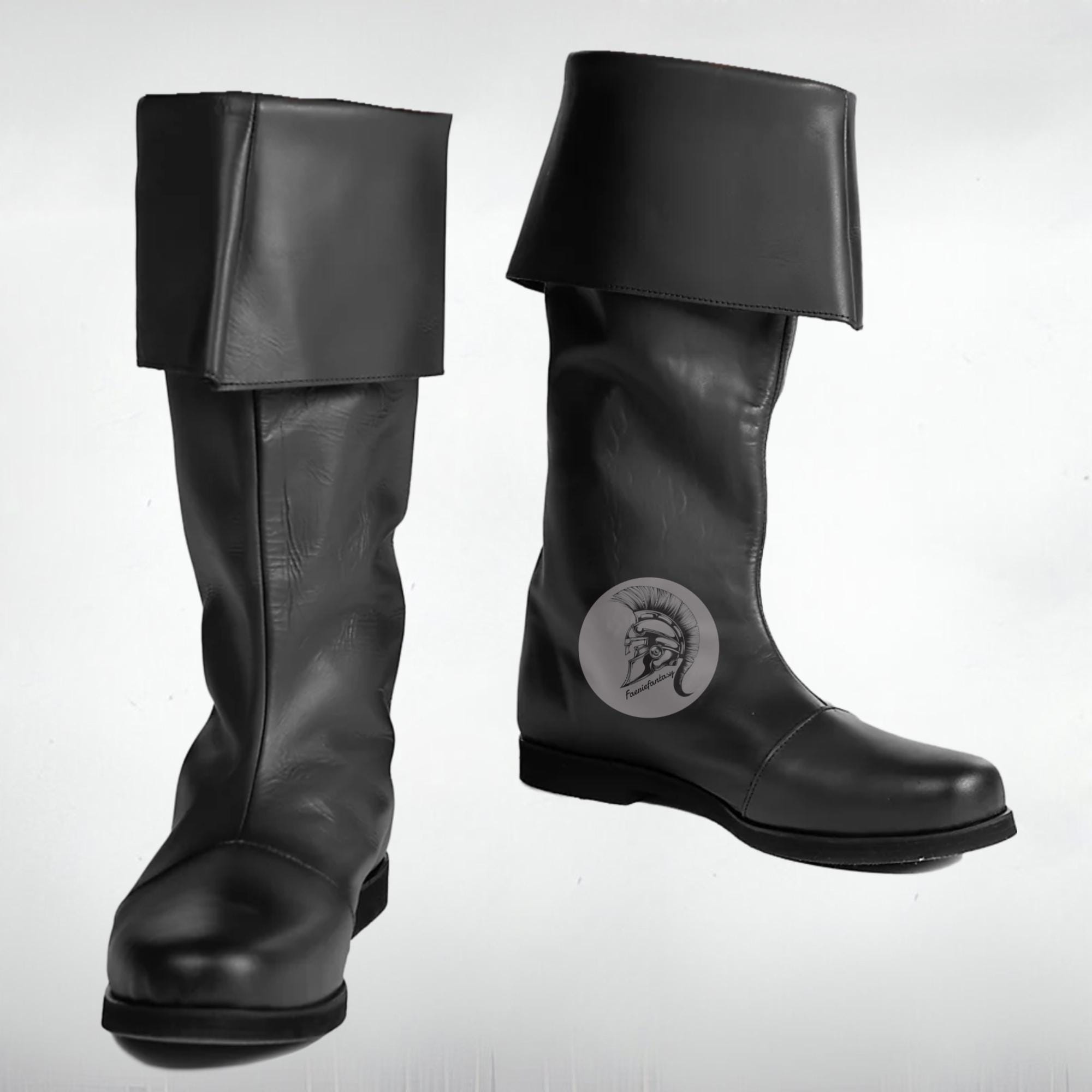 Handcrafted Knight's Defender Leather Shoes With Steel Reinforcement - Etsy