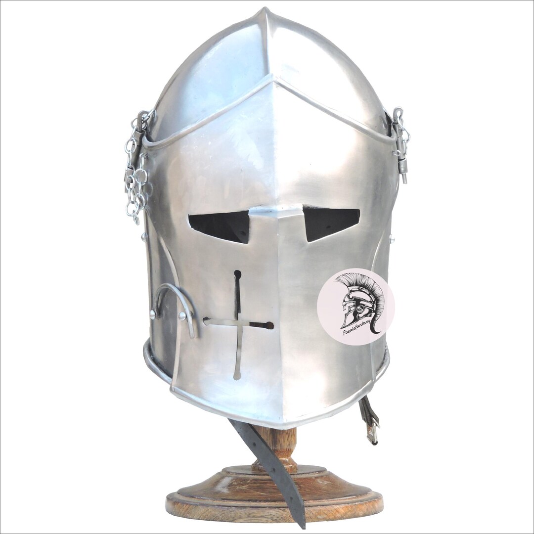 Medieval Visor Barbuta Helmet - Etsy
