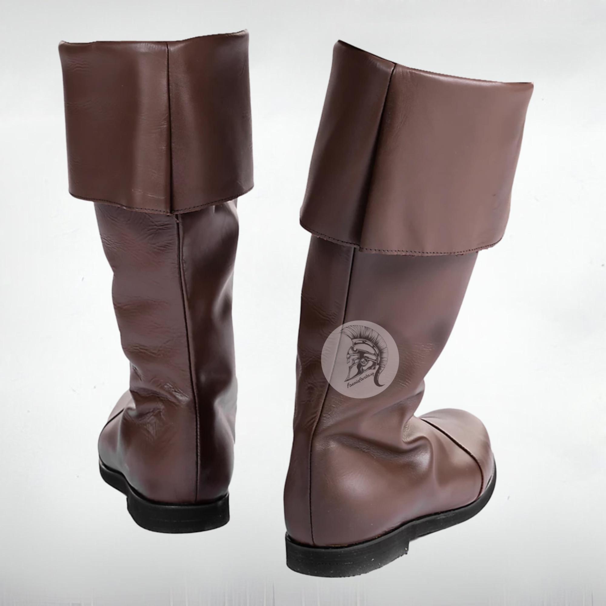 Handcrafted Knight's Defender Leather Shoes With Steel Reinforcement - Etsy