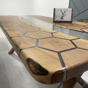 Epoxy Table, Conference Table, Epoxy Edge River Table, Modern Design ...