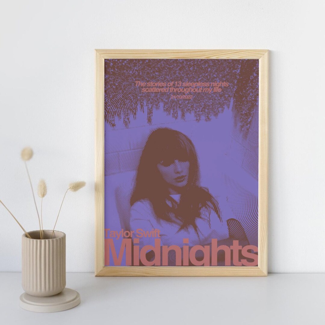 Midnights Poster by Taylor Swift, Digital Print, Gift for Swiftie ...