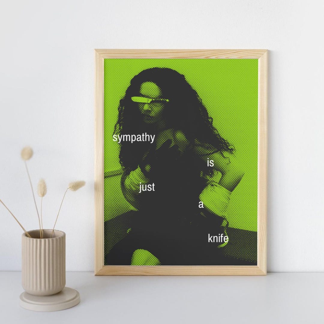 Charli XCX Brat Poster, Apple, Brat Green, Brat Summer, Green Poster ...