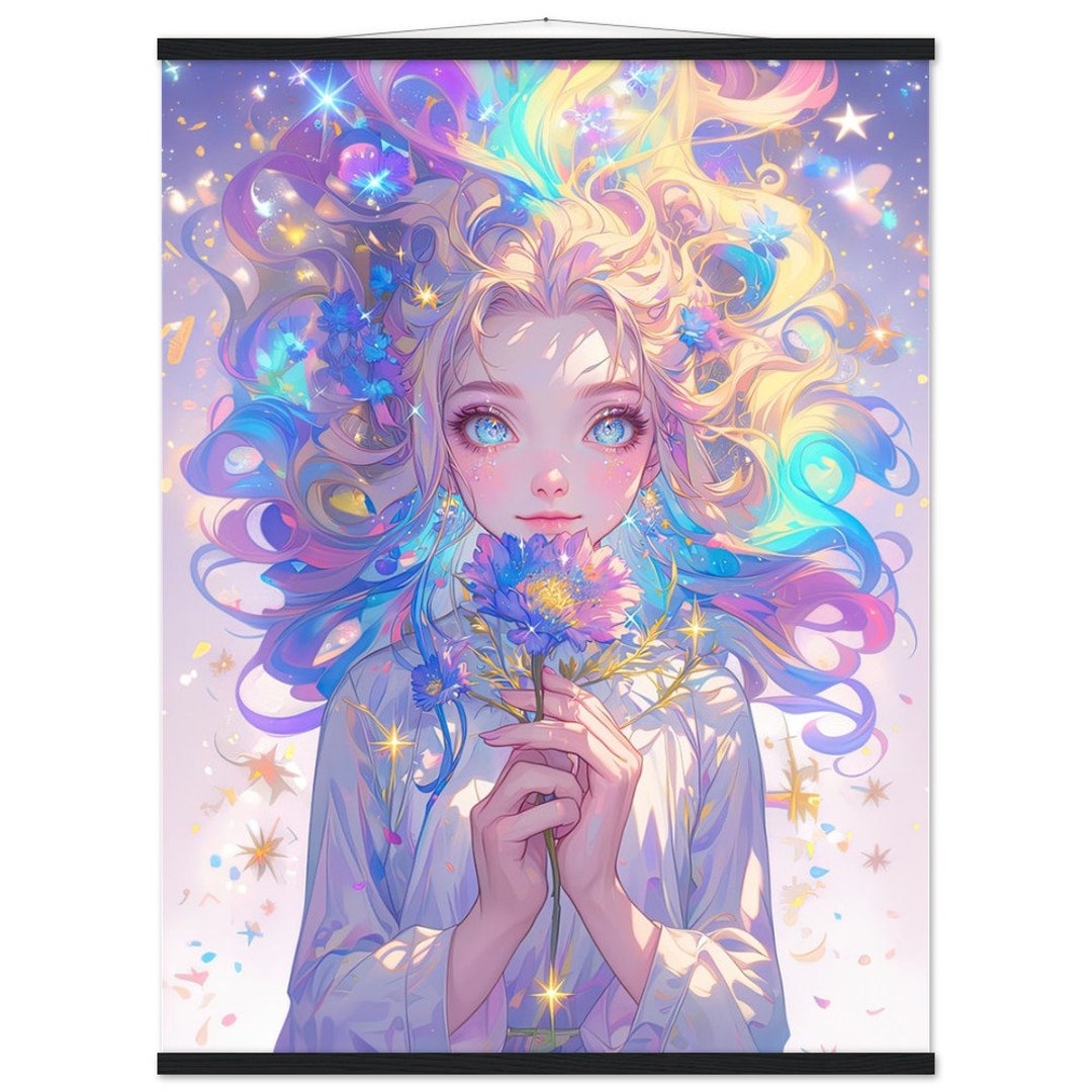 Float Rainbow Bubble Manga Anime Classic Semi-glossy Paper Poster With ...