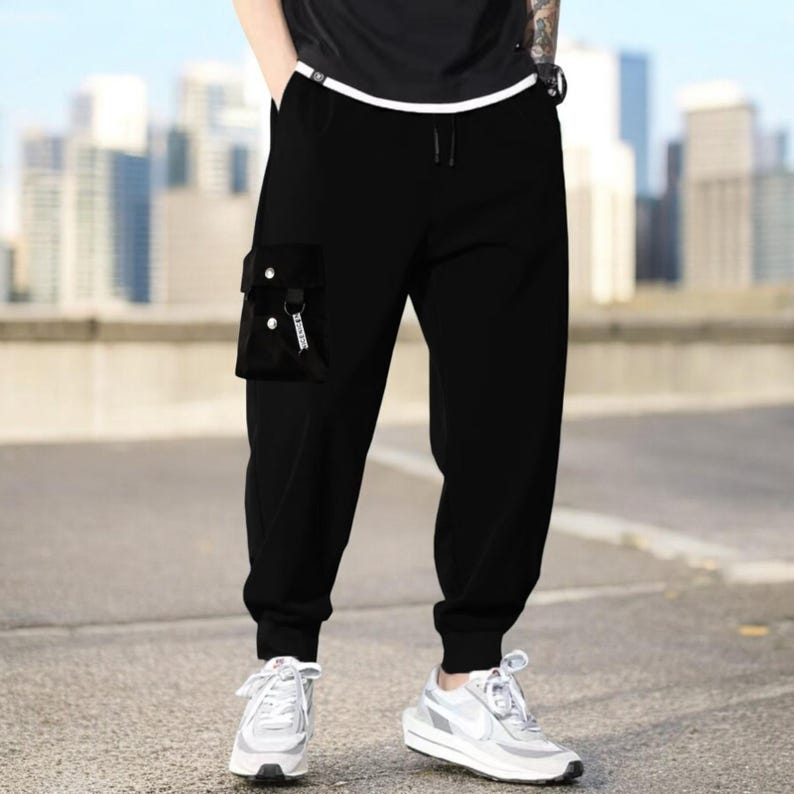 Y2K Classic Design Cargo Pants Multi Flap Pockets Loose Fit Jogger for ...