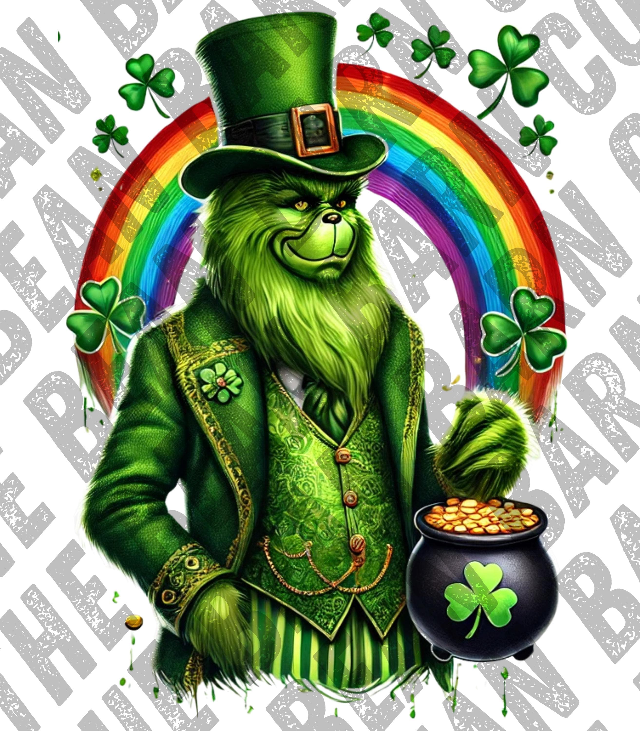 Grinch Leprechaun Lucky PNG | Vibrant St. Patrick's Day Design - Etsy