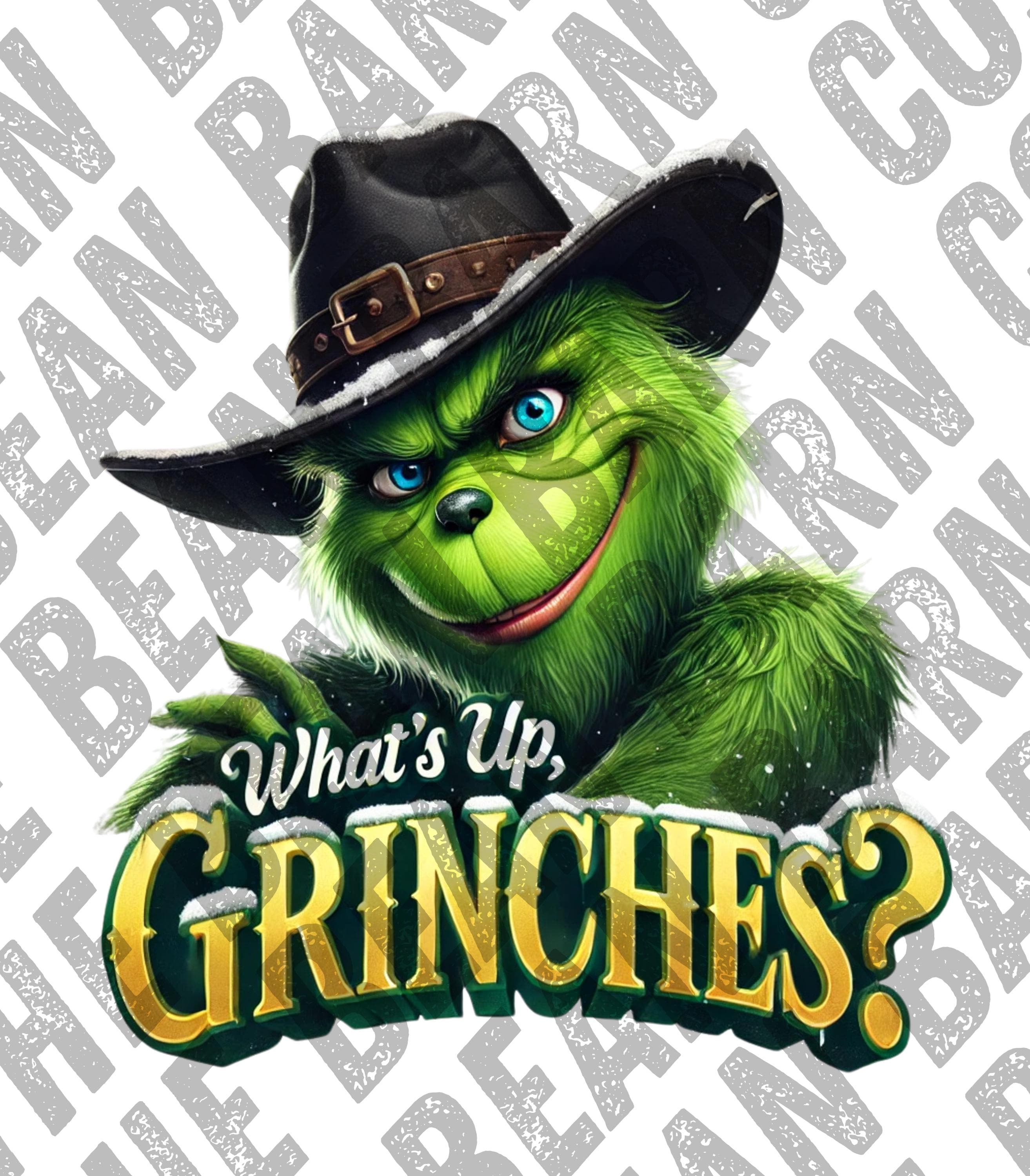 Grinch Cowboy PNG - What's Up, Grinches? - Grinch PNG - Etsy