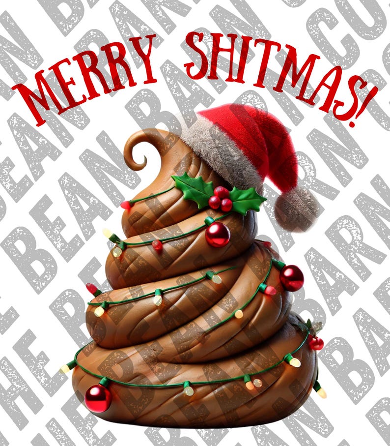 Merry Shitmas! Festive Christmas Poop Emoji PNG Digital Download - Etsy