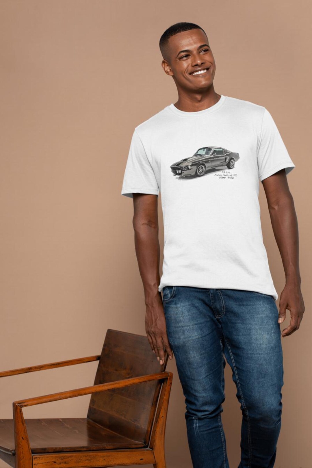 1968 Ford Mustang Shelby GT500 Eleanor Tribute Printed T-SHIRT Classic ...