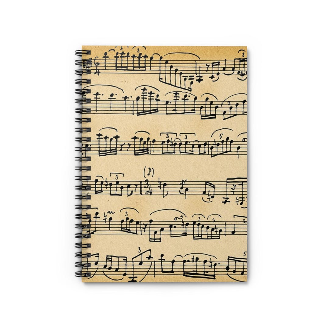 Vintage Music Notes Journal/notebook - Etsy