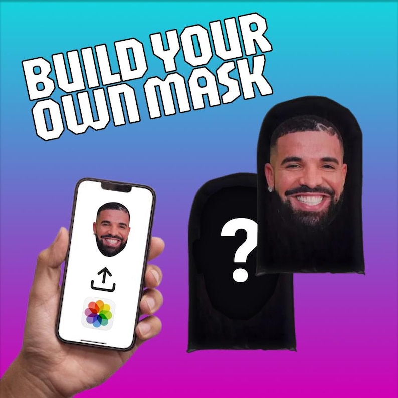 Personalized Photo Upload Face Mask Customizable Breathable Mask for ...