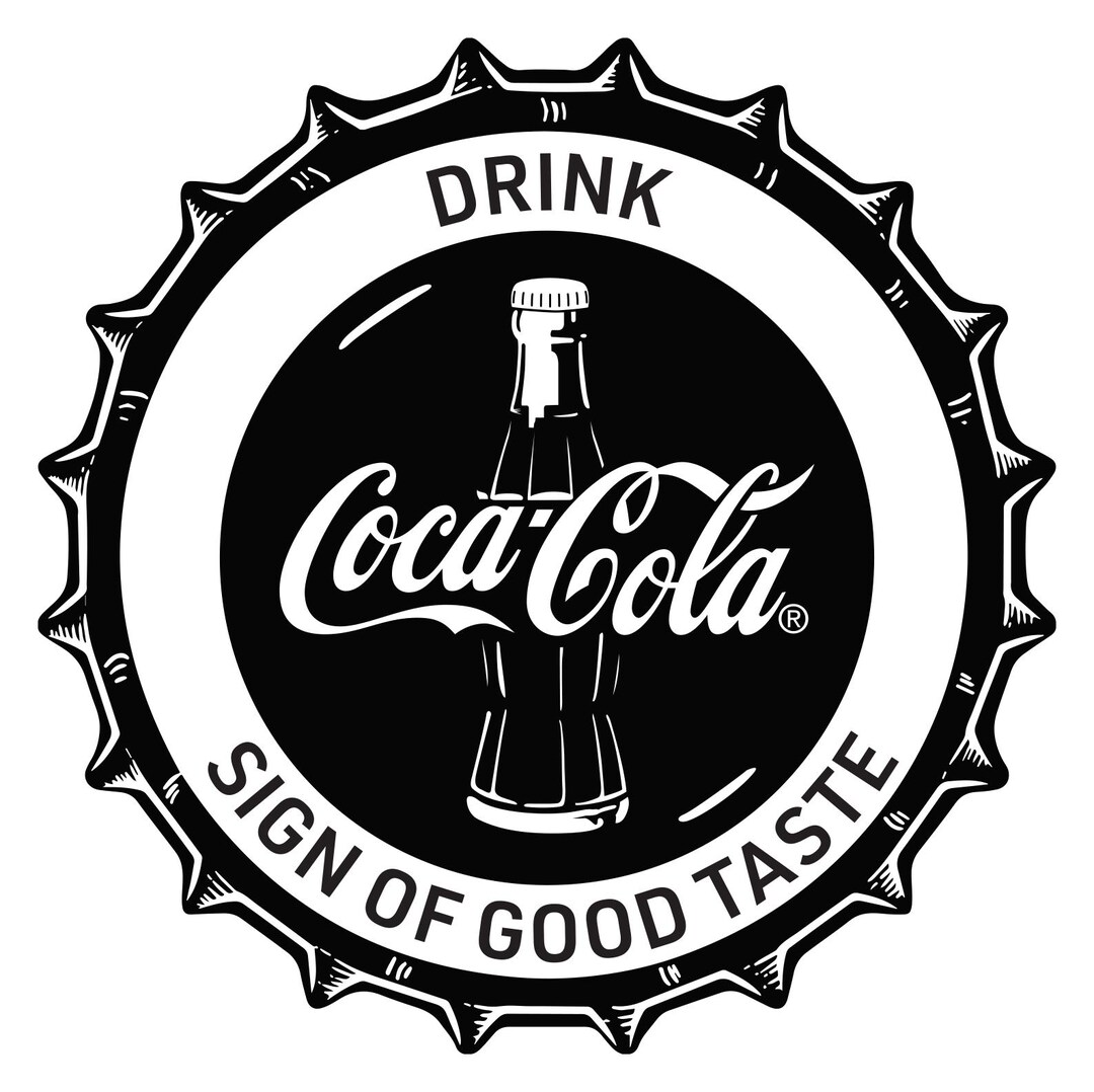 Coca Cola Cricut AI, Coca Cola SVG, Coke Svg, Color, Black and White ...