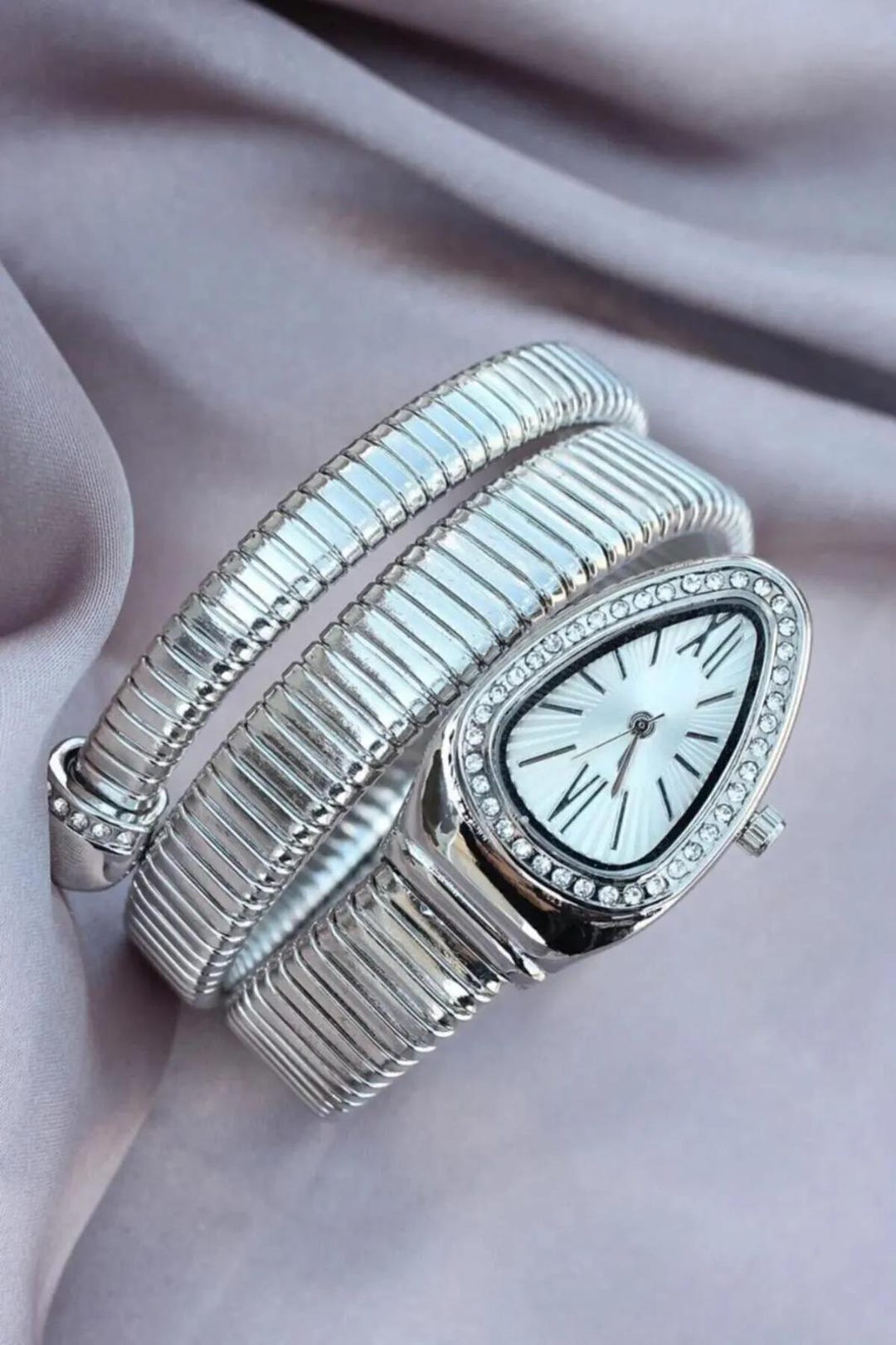 Silver Snake Watch, Luxury Snake Wristwatch, Snake Watch, Women Watches ...
