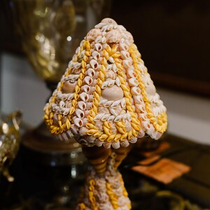 Seashell Handmade Table Lamp, Whelk Shell Lamp, Home Living Room ...