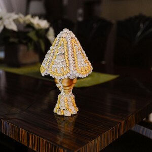 Seashell Handmade Table Lamp, Whelk Shell Lamp, Home Living Room ...