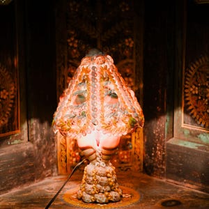 Seashell Handmade Table Lamp, Whelk Shell Lamp, Home Living Room ...