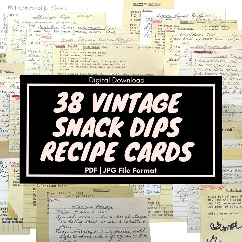 Dip Recipe - Etsy