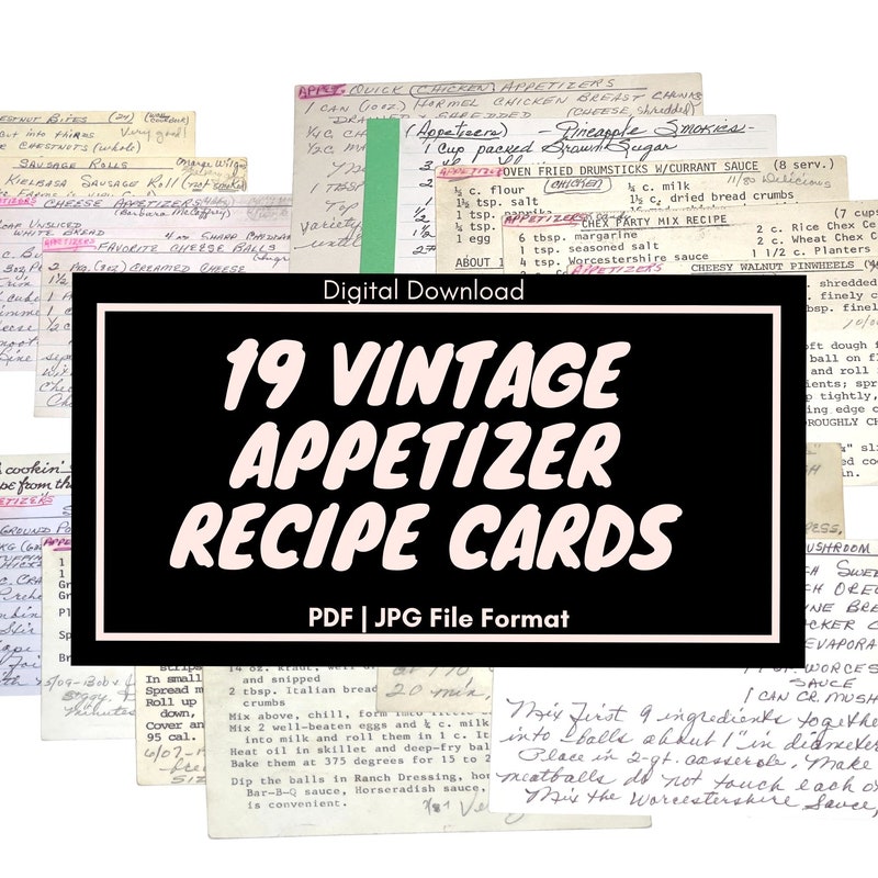 Appetizer Journal - Etsy