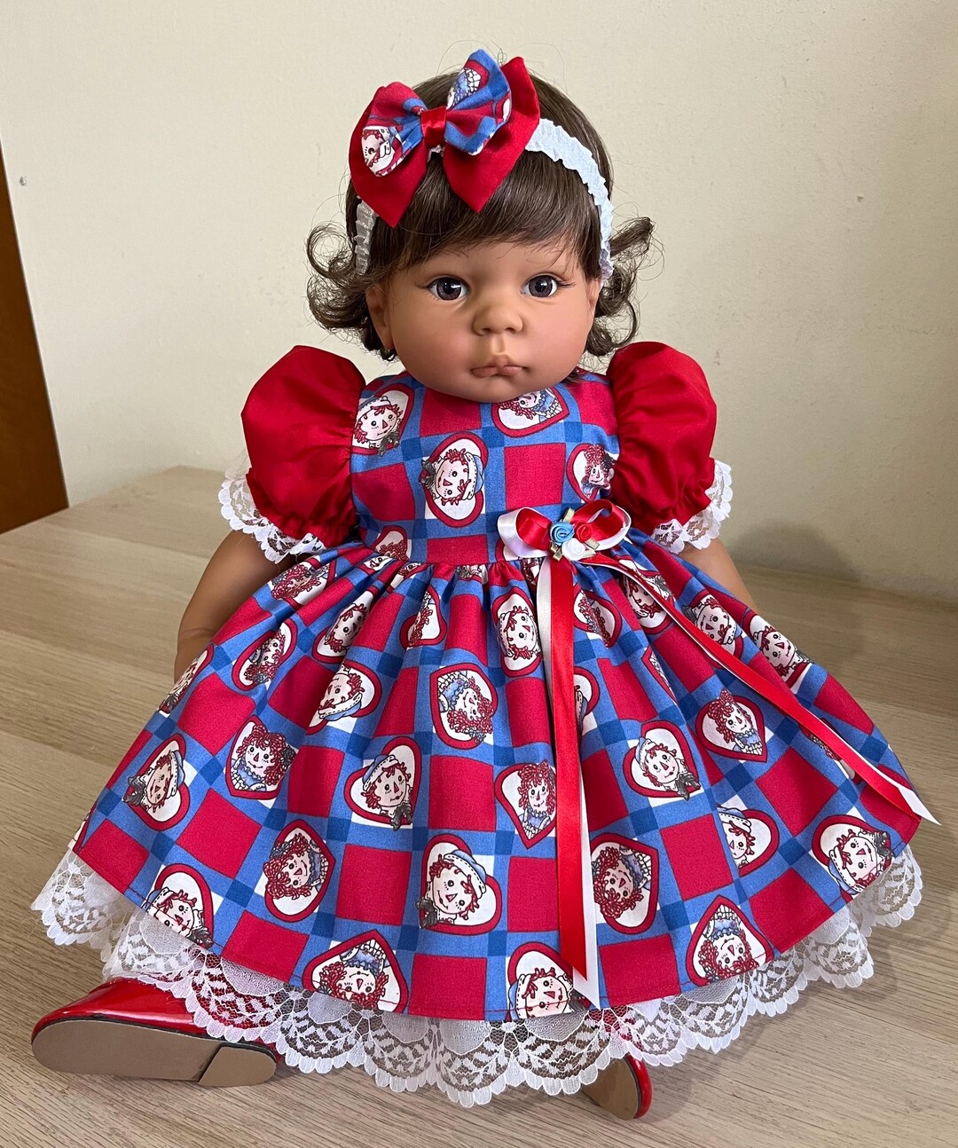 Raggedy Ann and Andy Dress. ONLY ONE AVAILABLE . Will Fit 20-22 Lee ...