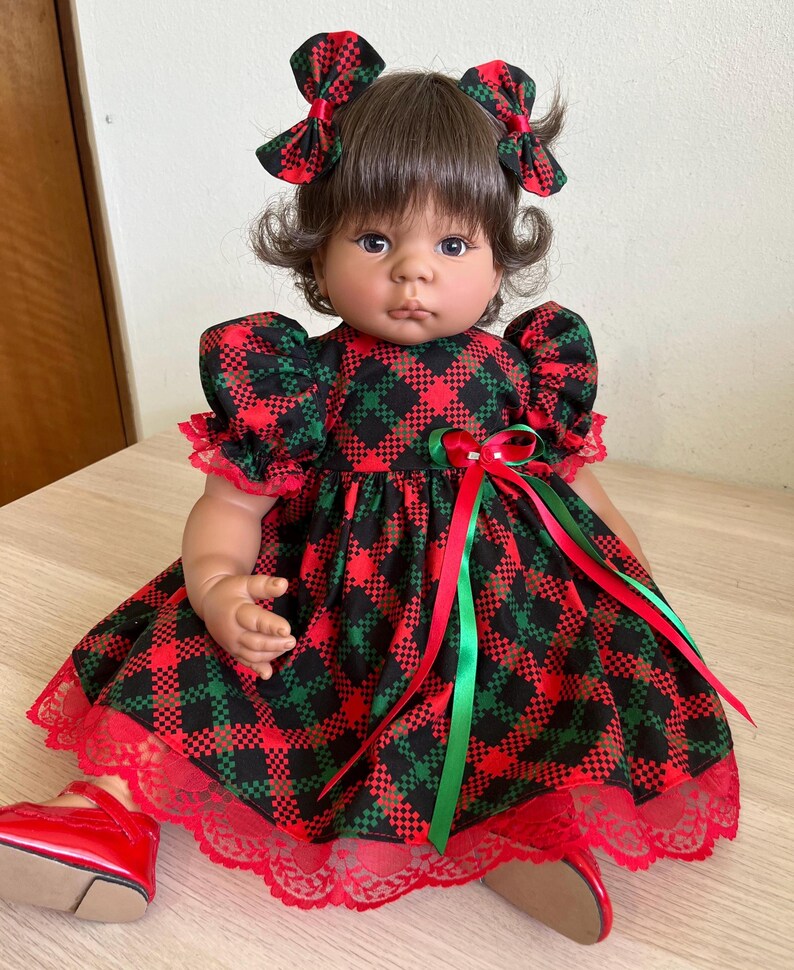 Plaid Dress Set, Will Fit 20-22 Lee Middleton Toddler Dolls, 21 Baby ...