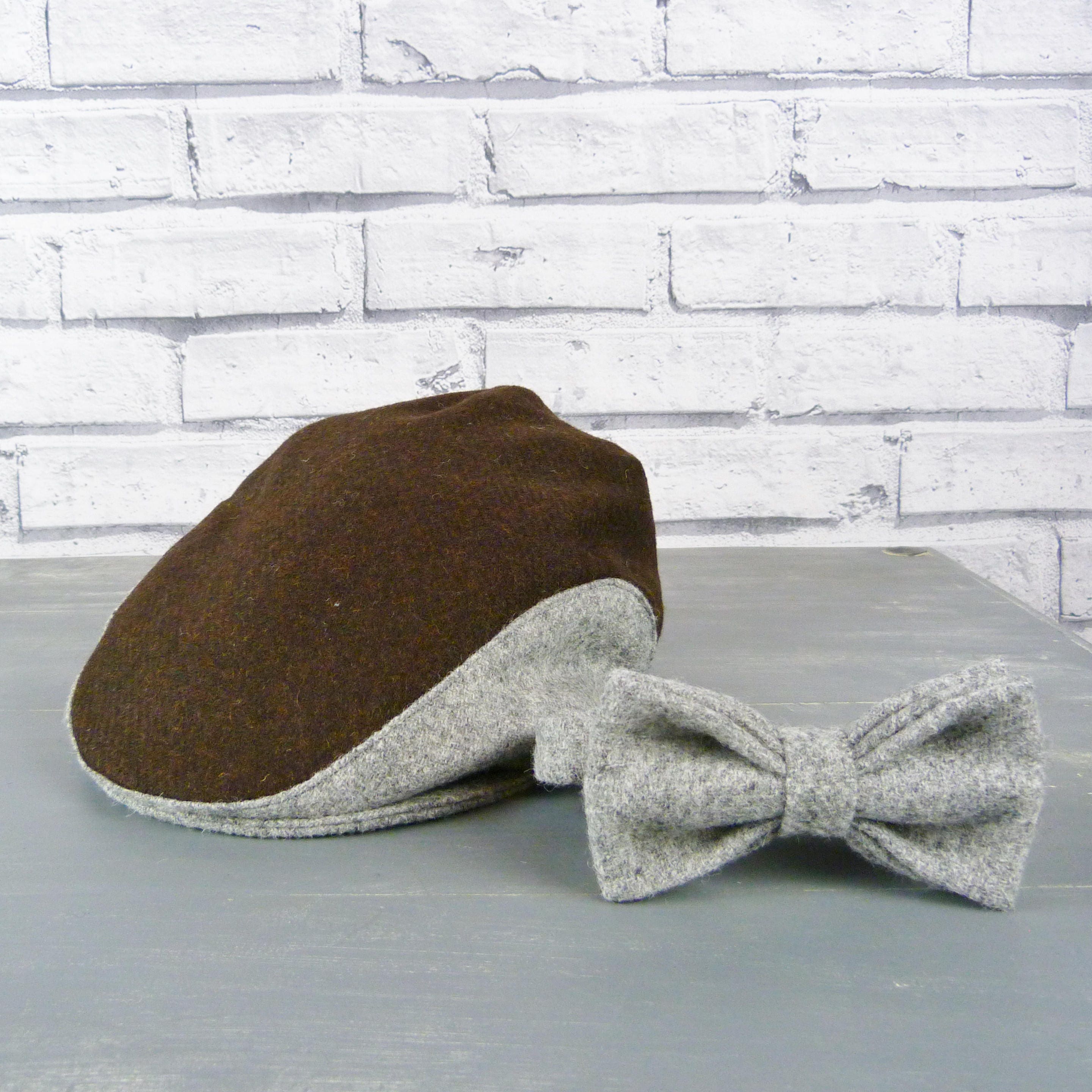 Eco Friendly Colour Block Flat Cap Contemporary Brown and - Etsy UK