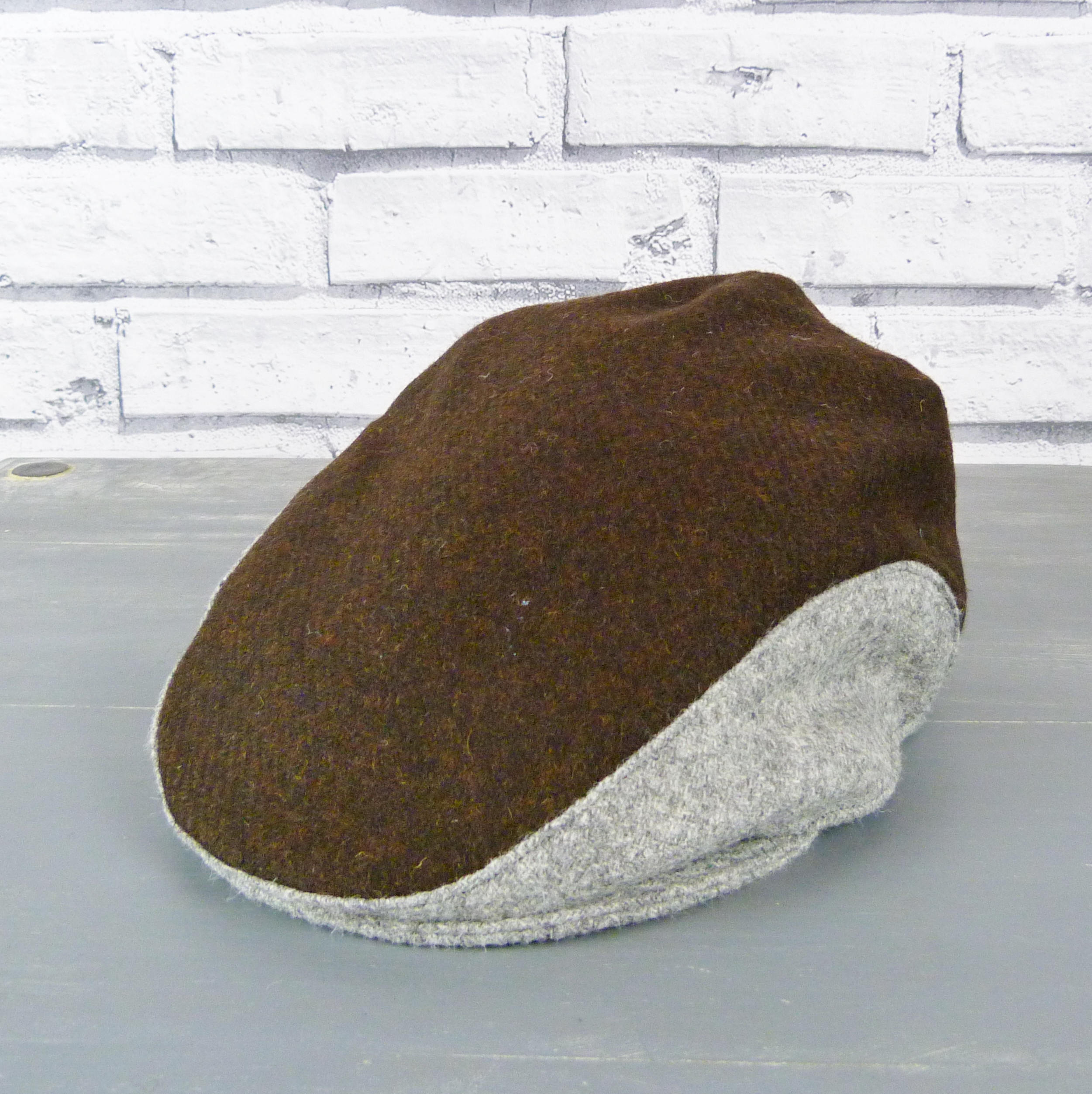 Eco Friendly Colour Block Flat Cap Contemporary Brown and - Etsy UK