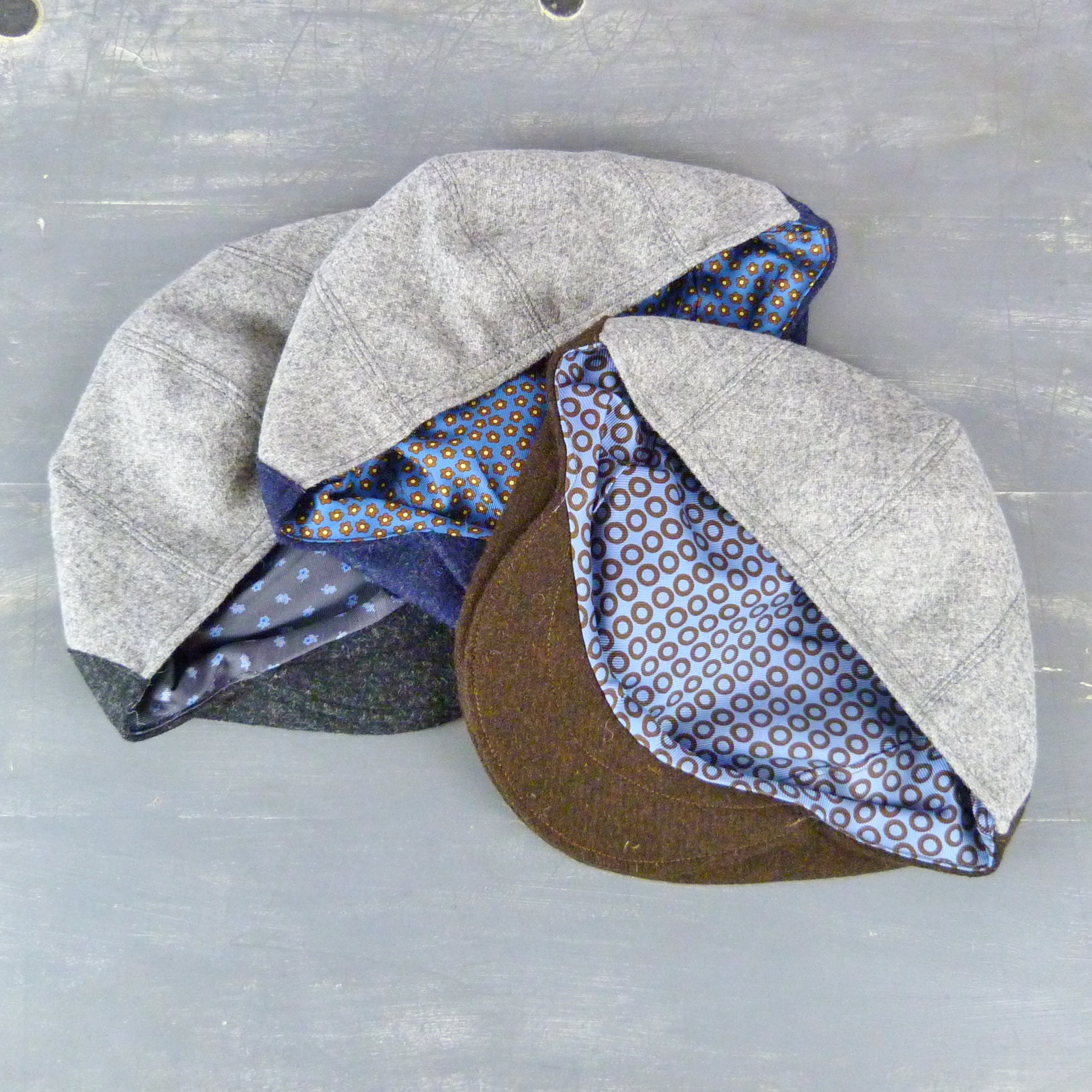 Eco Friendly Colour Block Flat Cap Contemporary Brown and - Etsy UK