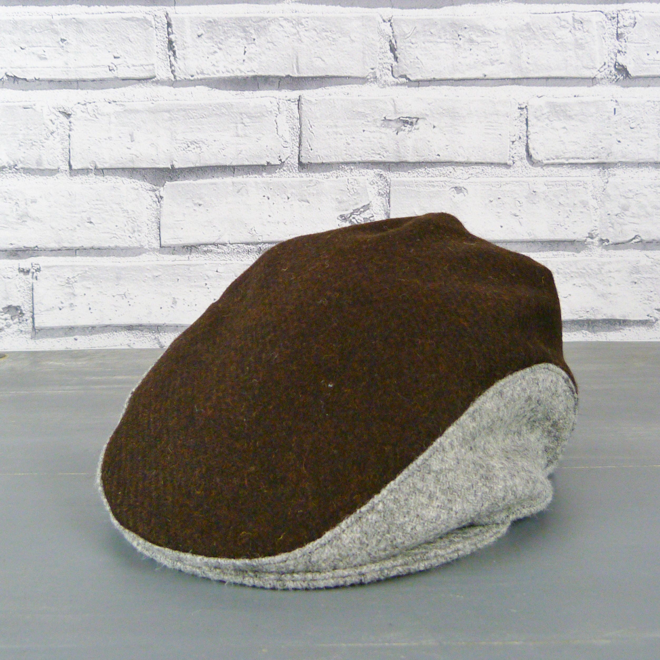 Eco Friendly Colour Block Flat Cap Contemporary Brown and - Etsy UK