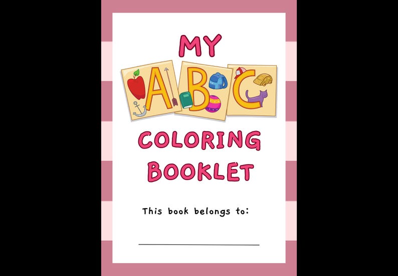 My First ABC Colouring Learning Book - Etsy